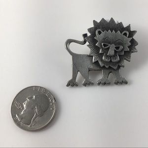 Metzke | Jewelry | Metzke Pewter Lion Pin Figural Signed Vintagr Gift ...